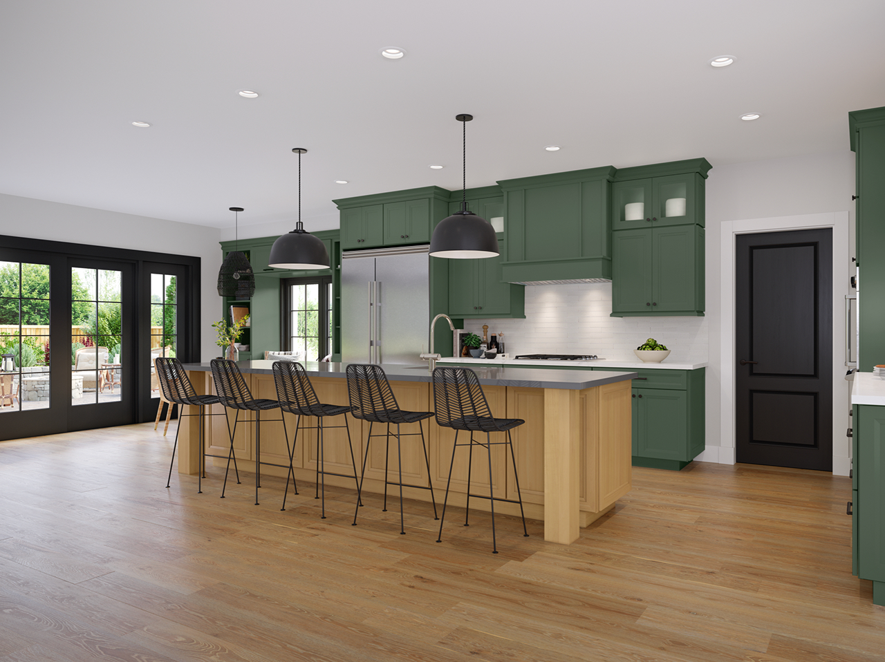 Green Kitchen & Bathroom Cabinets - Waypoint Living Spaces